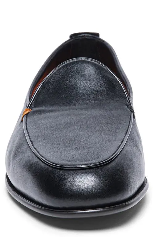 Santoni Vibe Apron-toe Loafer - Black