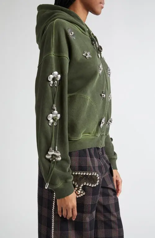Chopova Lowena Dallas Hoodie In Green - 65% Off | Editorialist