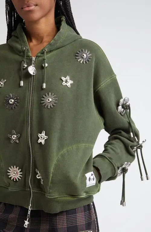 Chopova Lowena Dallas Hoodie In Green - 65% Off | Editorialist