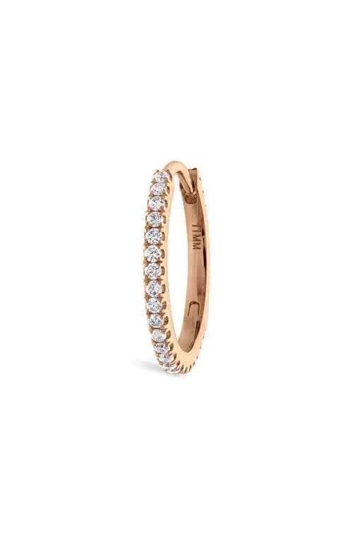 MARIA TASH Diamond Eternity Single Clicker Hoop Earring - Rose Gold