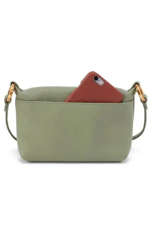 Hobo Run About Leather Crossbody Bag - Watercress