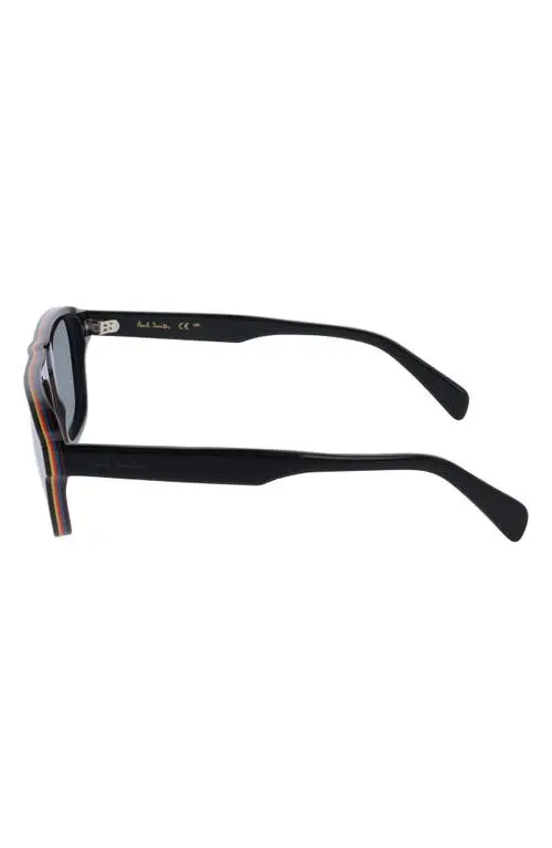 Paul Smith 54mm Modified Rectangular Sunglasses - Black Multistripes
