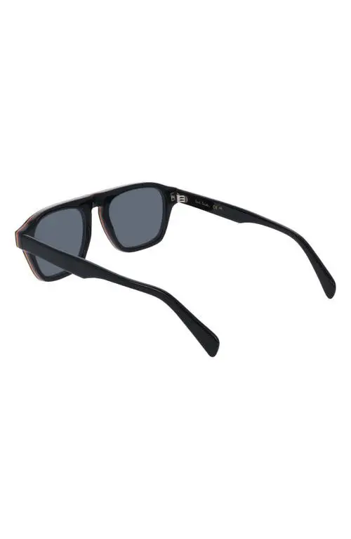 Paul Smith 54mm Modified Rectangular Sunglasses - Black Multistripes