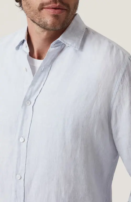 34 Heritage Regular Fit Linen Chambray Button-up Shirt - Chalk
