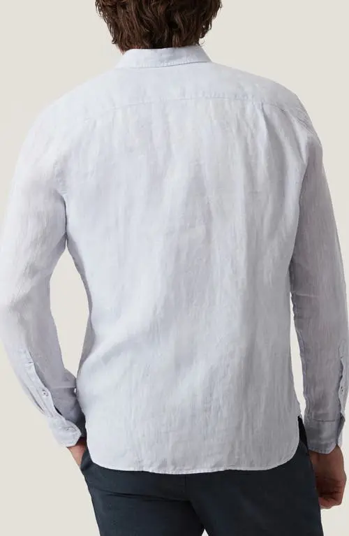 34 Heritage Regular Fit Linen Chambray Button-up Shirt - Chalk