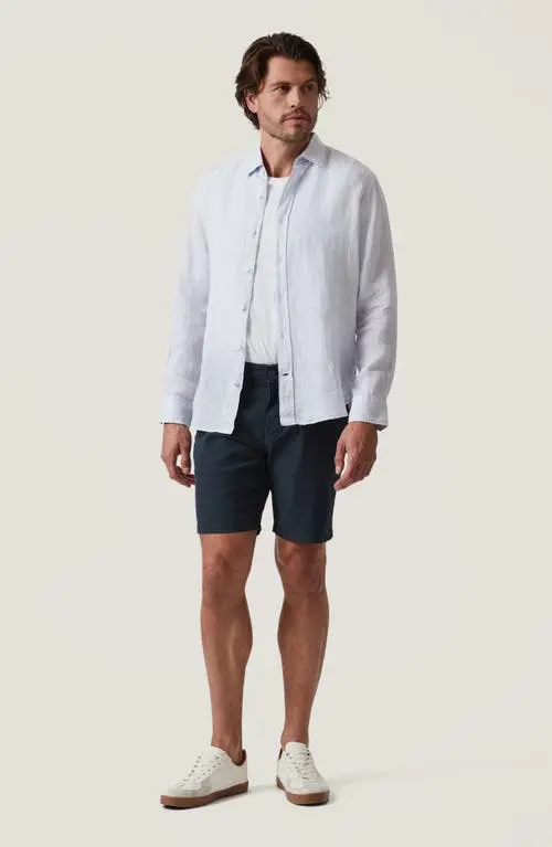 34 Heritage Regular Fit Linen Chambray Button-up Shirt - Chalk