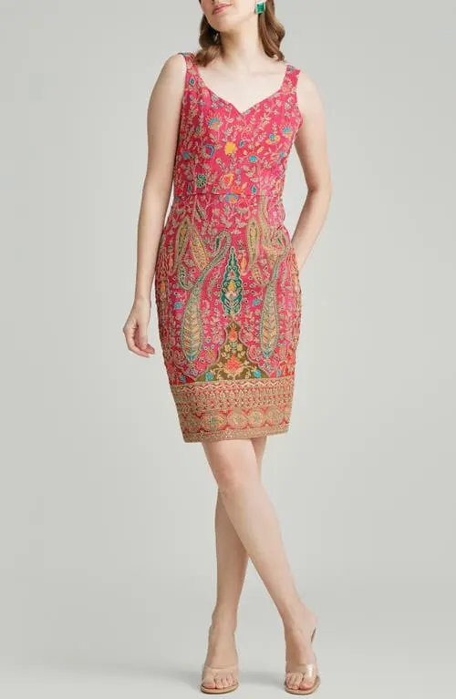 hand embroidered mexican dresses Embroidered Floral Mexican Dress with Ruffle Sleeves main image 0