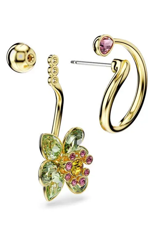SWAROVSKI Idyllia Floral Charm Jacket Earrings - Multi