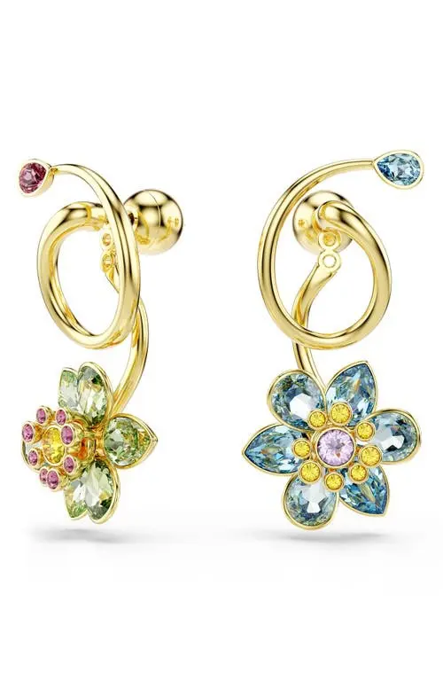 SWAROVSKI Idyllia Floral Charm Jacket Earrings - Multi