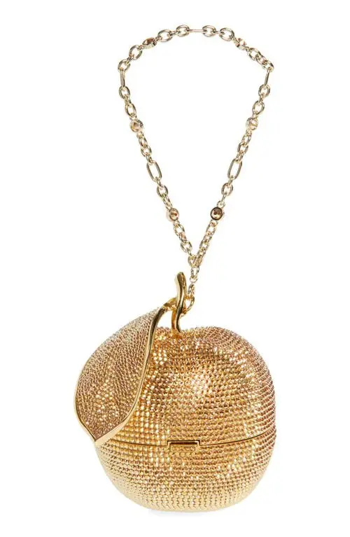 Judith Leiber Golden Delicious Apple Clutch - Champagne Sunrise Multi