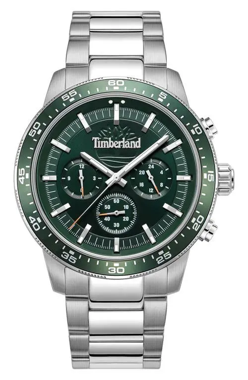 Timberland Parkman Multifunction Chronograph Bracelet Watch - Silver