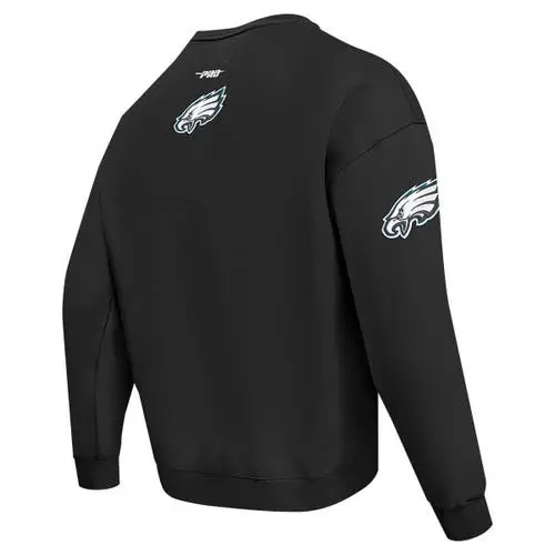 PRO STANDARD Philadelphia Eagles Turn It Up Drop Shoulder Pullover Sweatshirt