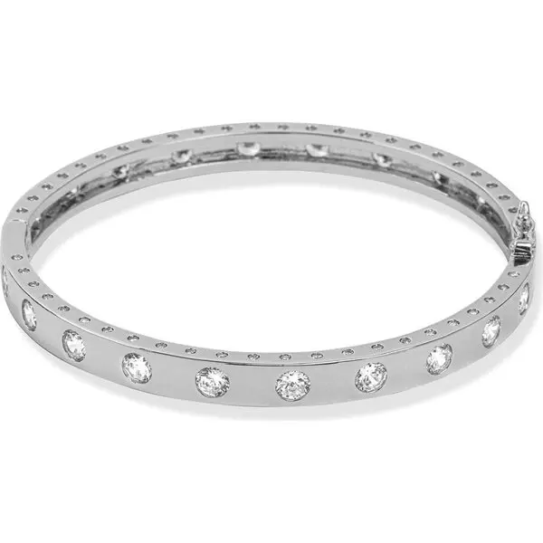 Melinda Maria Ashley Hinged Cuff Bracelet - Silverhite