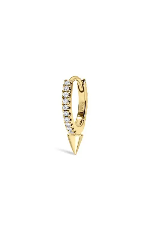 MARIA TASH Single Short Spike Diamond Eternity Clicker Earring - Yellow Gold