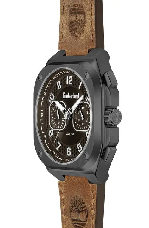 Timberland Mackinac Multifunction Chronograph Strap Watch - Brown