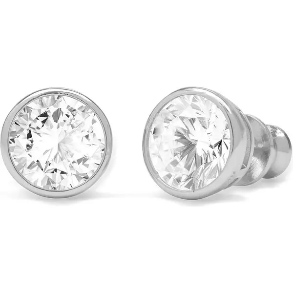 Melinda Maria Baroness Cubic Zirconia Stud Earrings - Silverhite