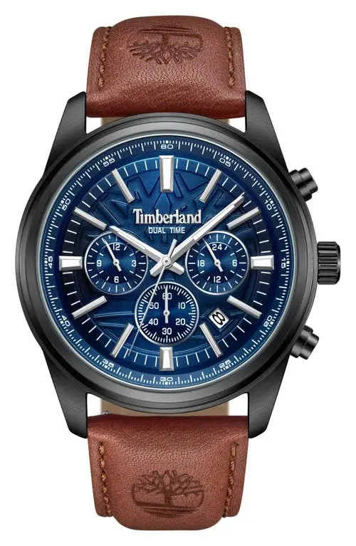 Timberland Multifunction Chronograph Strap Watch - Brown
