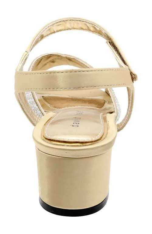 DAVID TATE Holiday Ankle Strap Sandal - Champagne Satin