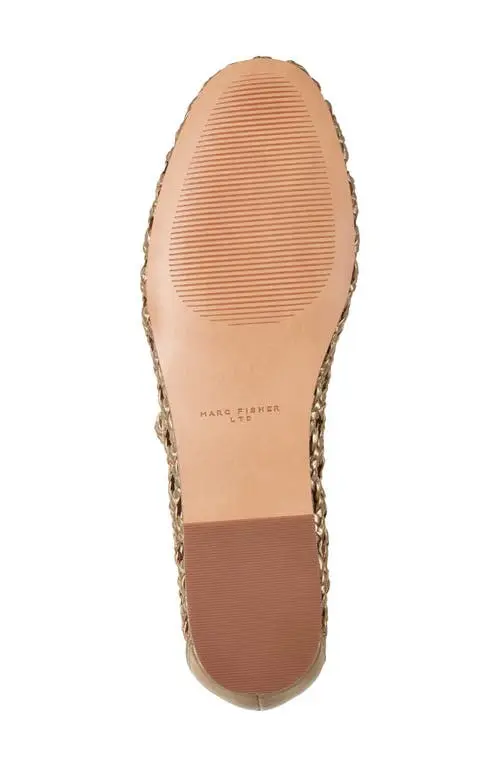 Marc Fisher Evonna Mary Jane Flat - Gold