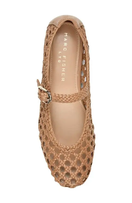 Marc Fisher Evonna Mary Jane Flat - Medium Natural