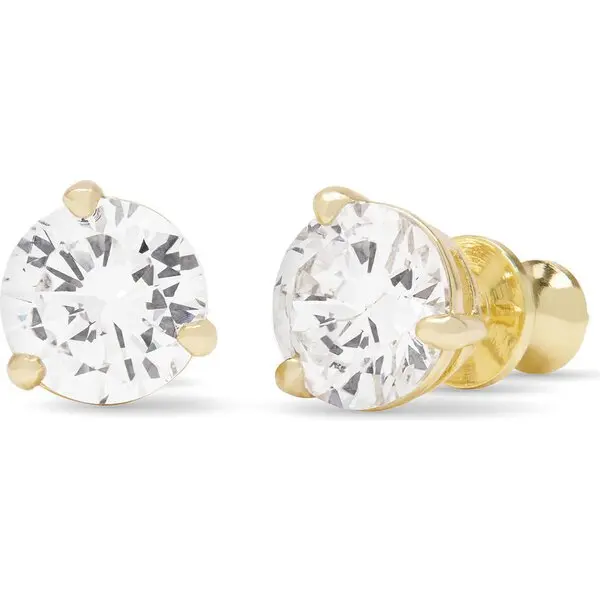 Melinda Maria Cubic Zirconia Stud Earrings - Goldhite