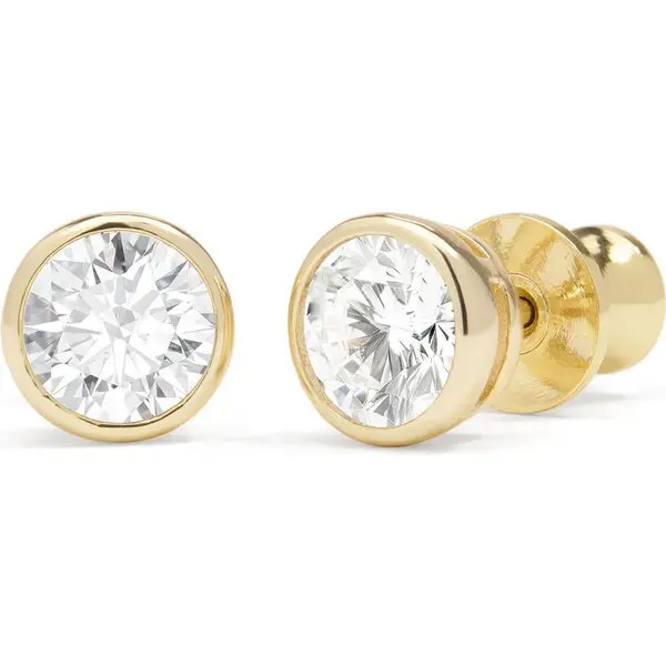 Melinda Maria Baroness Cubic Zirconia Stud Earrings - Goldhite