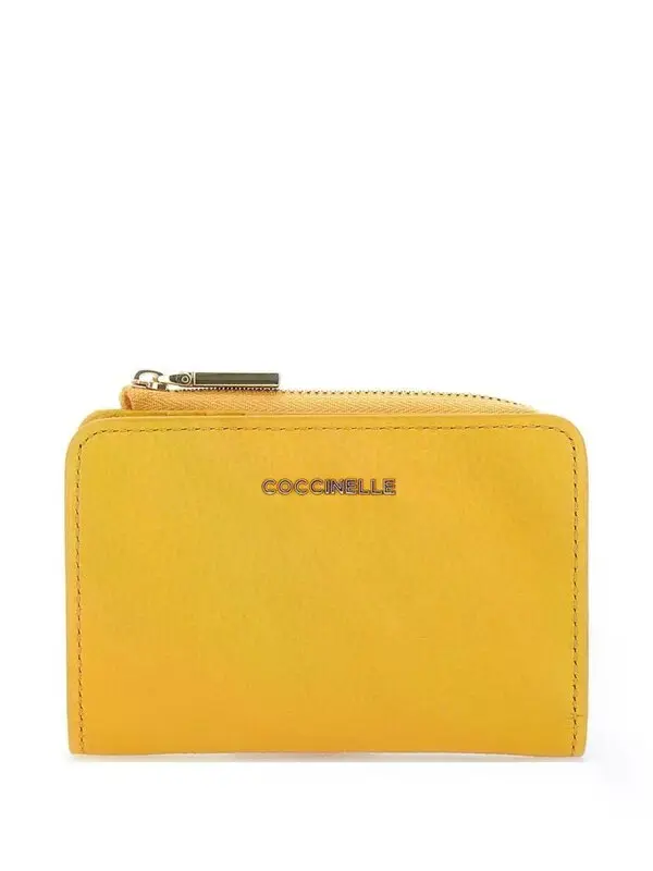 COCCINELLE Metallic Soft Wallet - Yellow