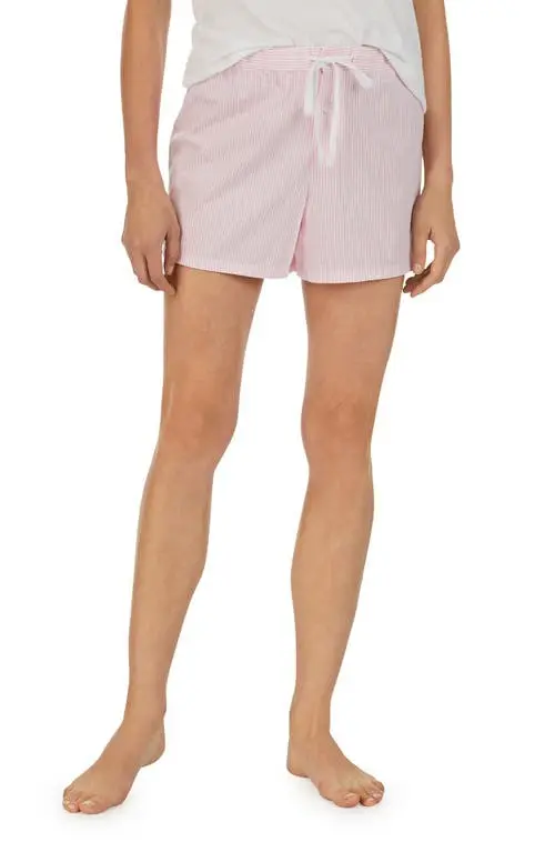 Ralph Lauren Stripe Boxer Pajama Shorts - Pink Stripe