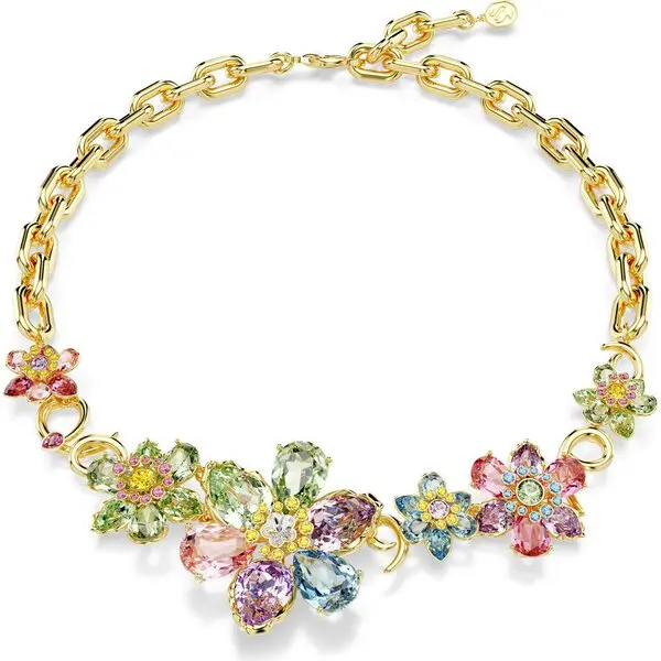 SWAROVSKI Idyllia Floral Bib Necklace - Multi