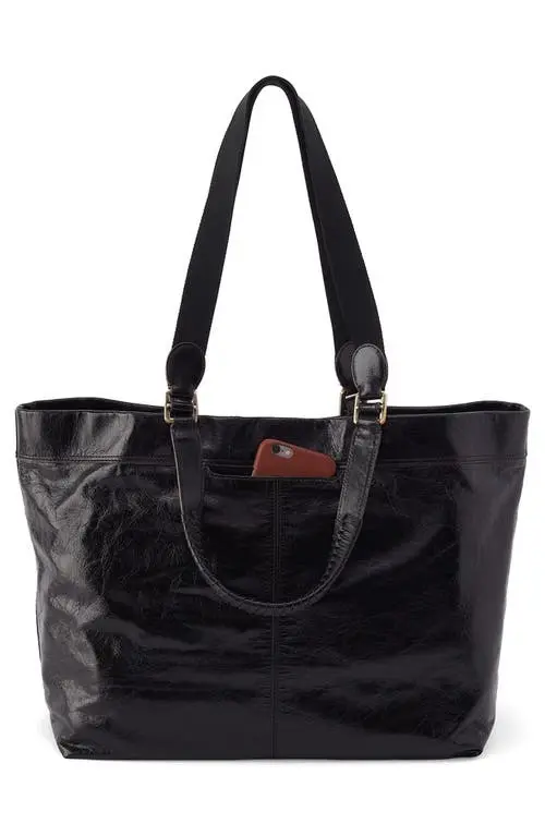 Hobo Romy Max Leather Tote Bag - Black