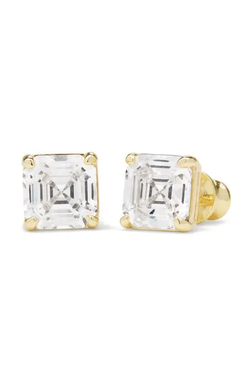 Melinda Maria Queen Cubic Zirconia Stud Earrings - Goldhite