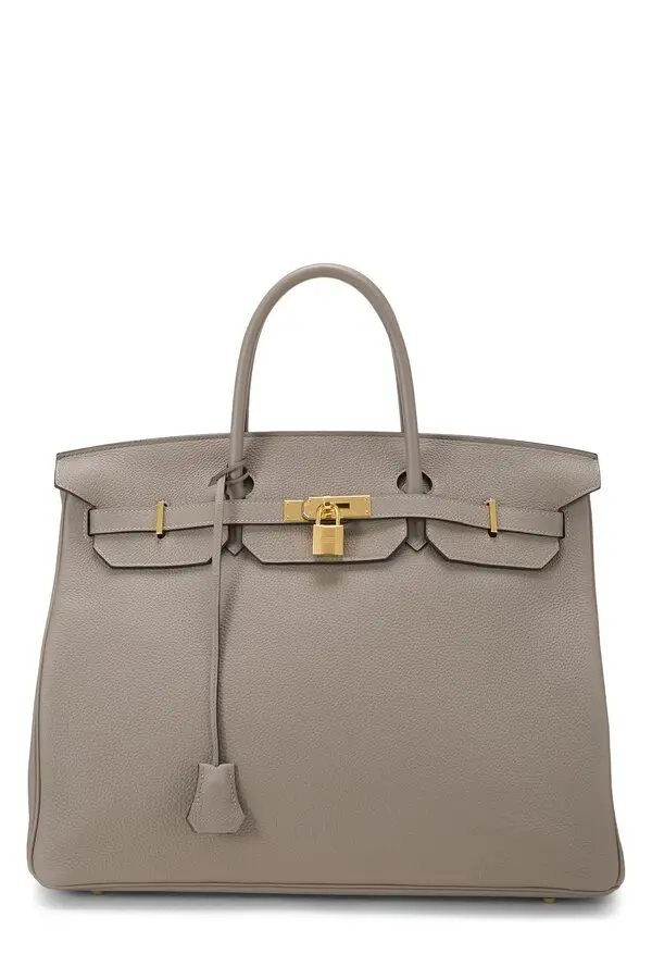 Hermès Togo Birkin 40 - Gris Asphalt