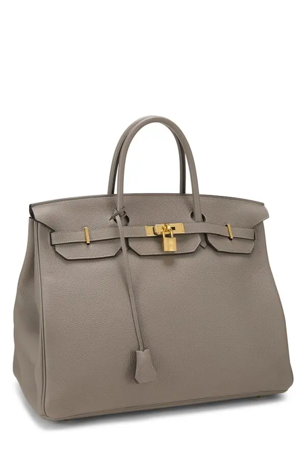 Hermès Togo Birkin 40 - Gris Asphalt