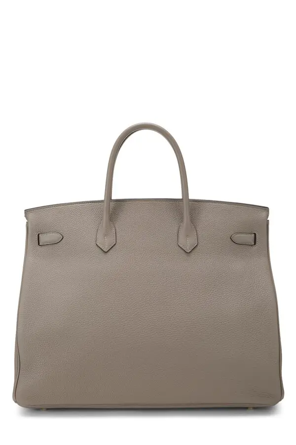 Hermès Togo Birkin 40 - Gris Asphalt