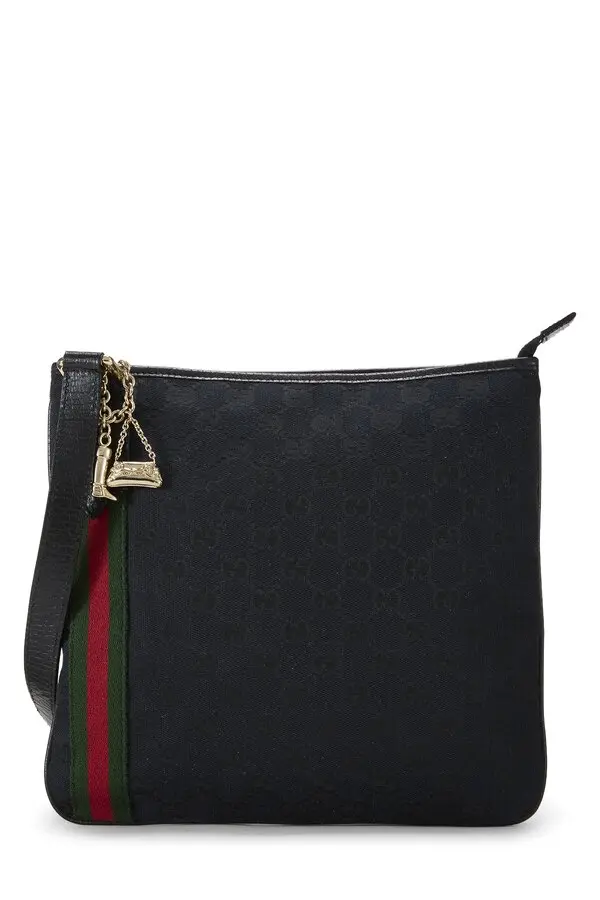 Gucci Gg Canvas Jolicoeur Messenger - Black