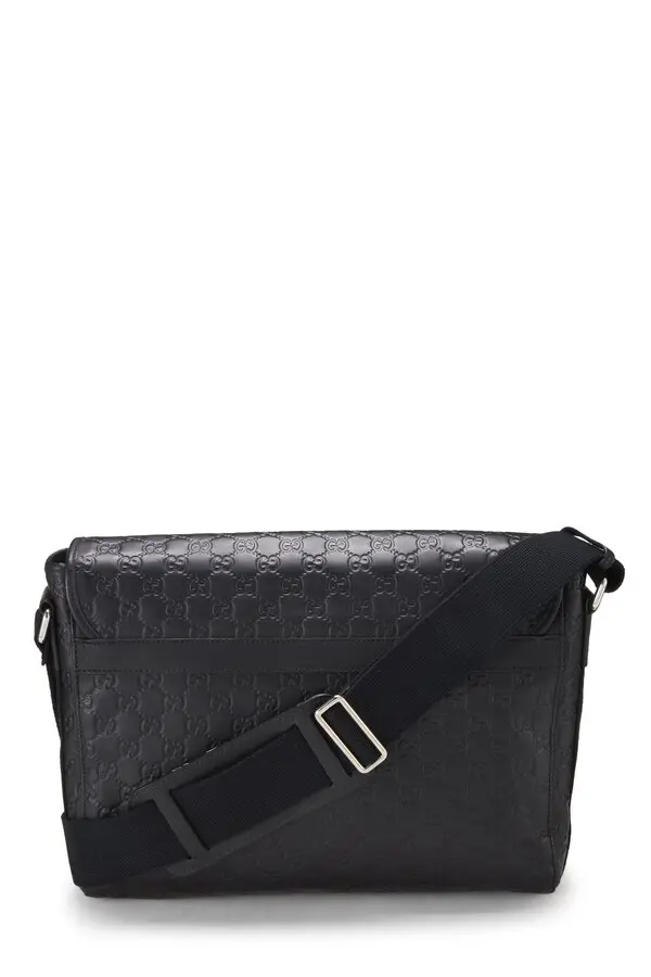 Gucci Rubberized Gg Buckle Flap Messenger