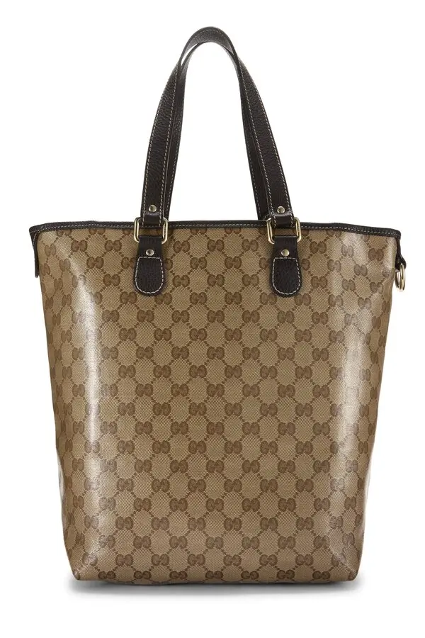 Gucci Original Gg Crystal Canvas Vertical Tote