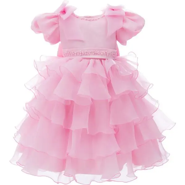 TULLEEN Bonaventura Ruffle Dress - Pink