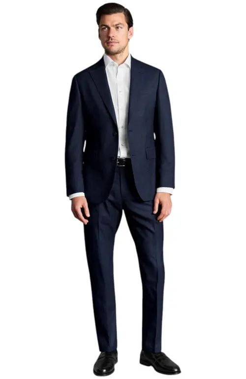 CHARLES TYRWHITT Slim Fit Ultimate Performance Suit Jacket - Navy