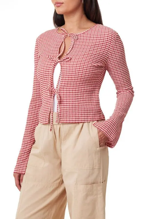 Scotch & Soda Gingham Tie Top