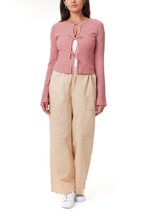 Scotch & Soda Gingham Tie Top