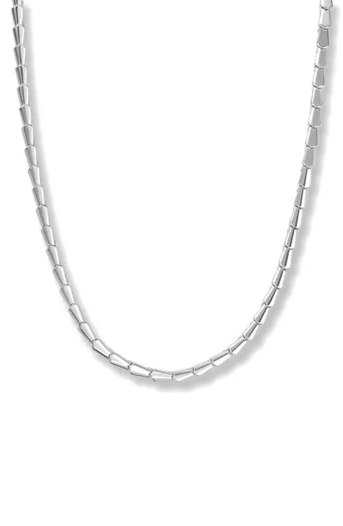 Melinda Maria Serpent Collar Necklace - Silver