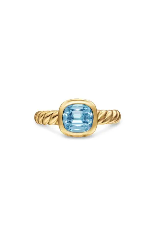 David Yurman Dy Mercer® Stone Ring - Sky Blue Topaz
