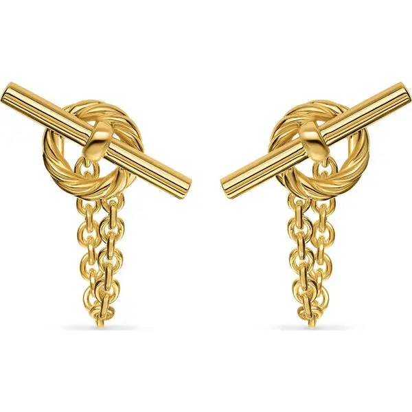 David Yurman Mercer® Bold Toggle Stud Earrings - Gold