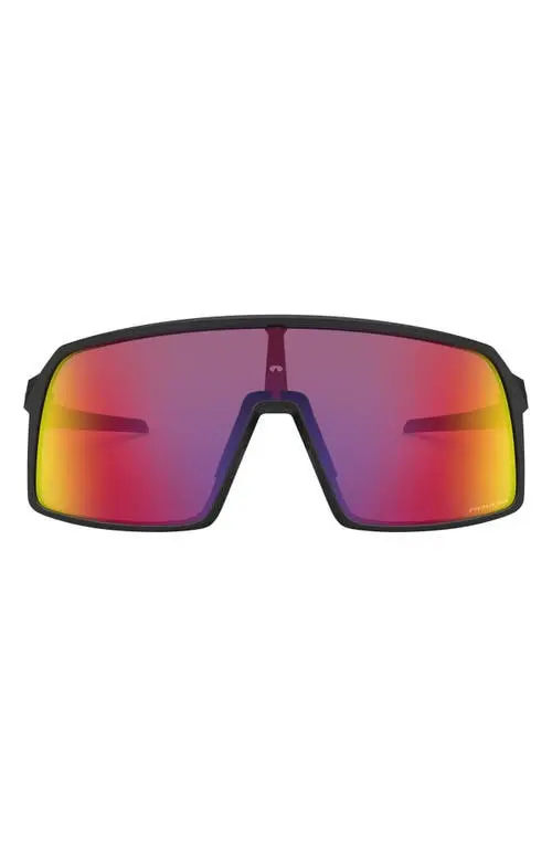 Oakley Sutro Wrap Shield Sunglasses - Matte Black/ Prizm Road