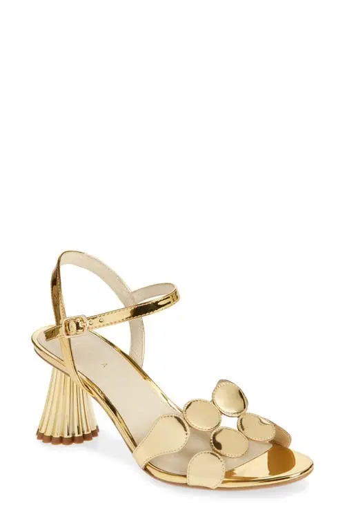 CECELIA NEW YORK Peter Ankle Strap Sandal - Gold