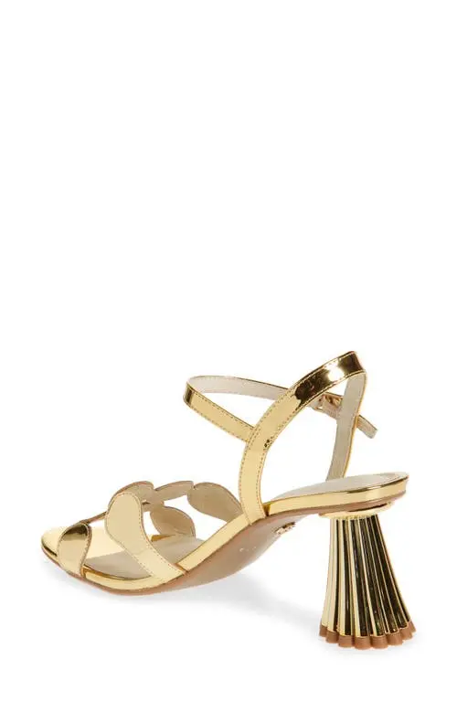 CECELIA NEW YORK Peter Ankle Strap Sandal - Gold