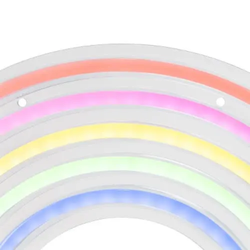 NORTHLIGHT Led Rainbow And Clouds Neon Lighted Wall Art15.75