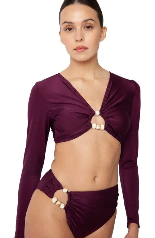 VILLA FRESCA Bria Long Sleeve Bikini Top