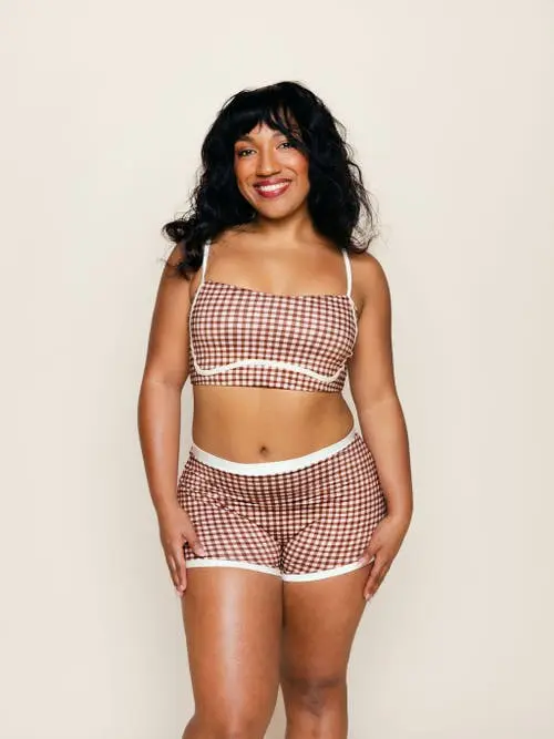 KITTY AND VIBE Bandeau Bikini Top - Sugar